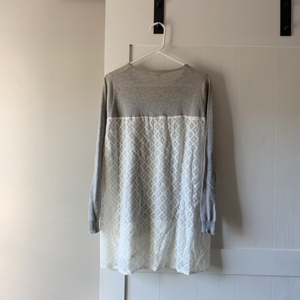 Hem & Thread Lace Sweater - Gem